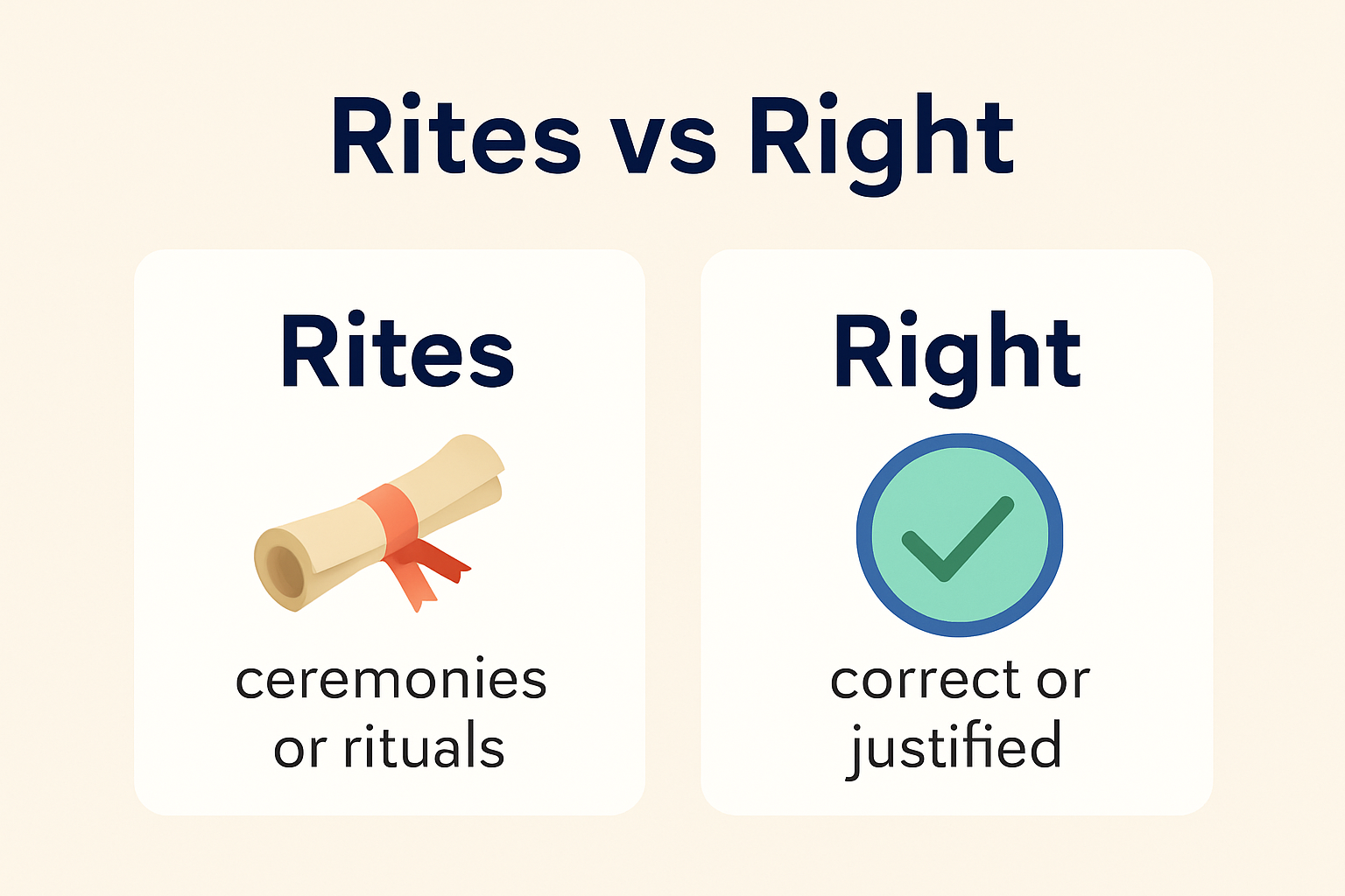 Rites vs Right: Spot the Difference - Smartscribbl